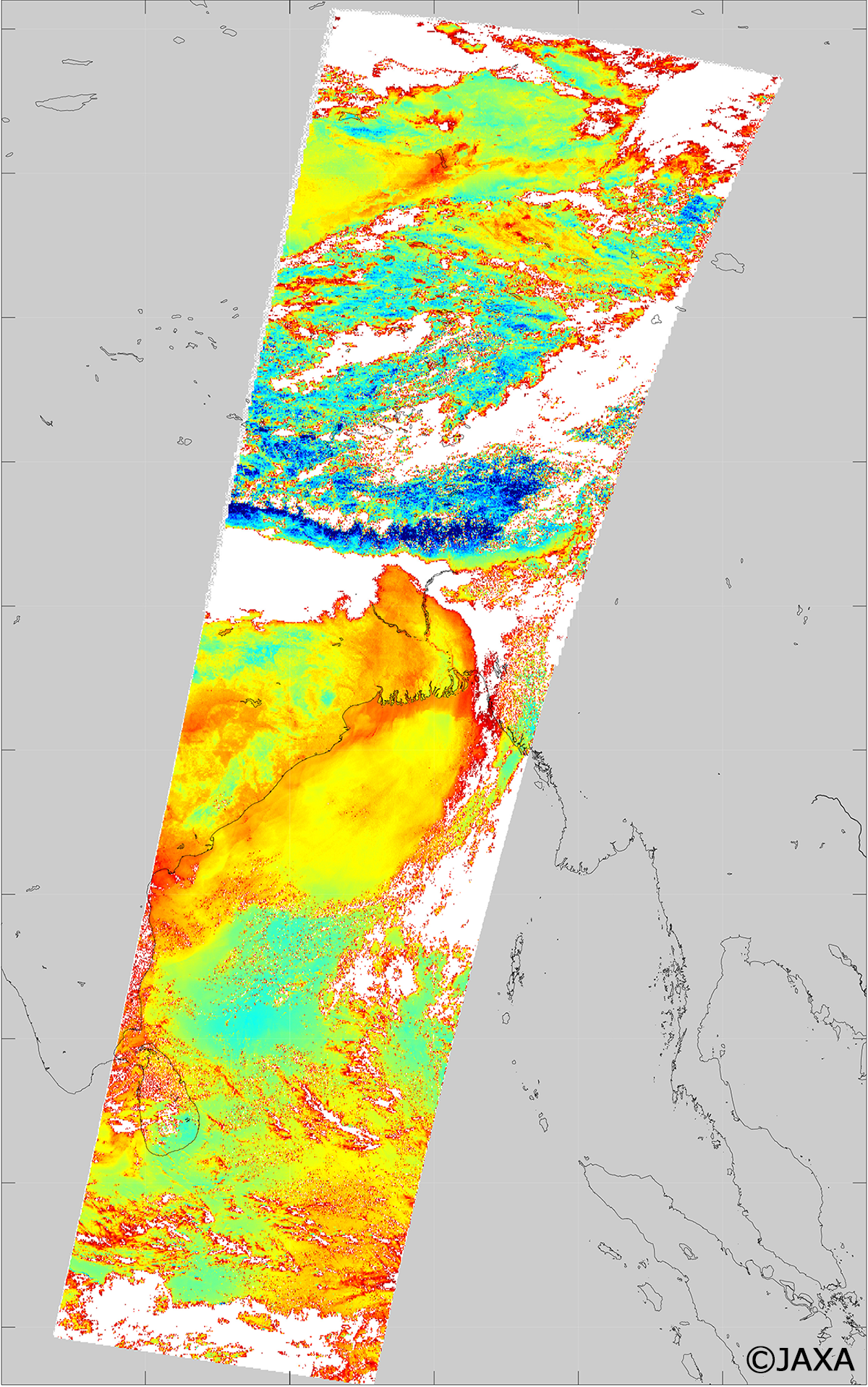SHIKISAI Observation Data Acquired by SGLI. | Image Gallery | Earth Monitering | GCOM-C@EORC